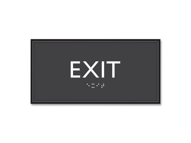 Click here for ADA Sign Exit Plastic 4 x 4 Clear/White 69922 prices
