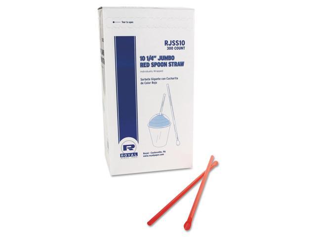 Click here for Jumbo Spoon Straw 10.25 Plastic Red 300/Pack 18 Pa... prices