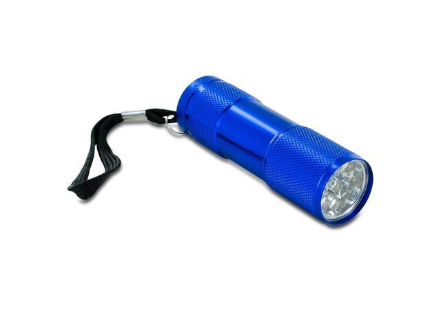 Click here for JDS 9 LED Laserable Flashlight with Strap - Blue (... prices
