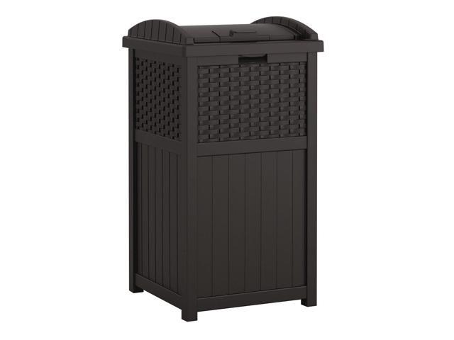 Click here for 30 Gallon Trash Hideaway Plastic Black GHW1732BK prices