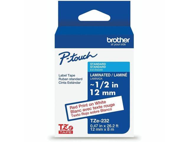 Click here for Brother Genuine P-Touch TZe Red Print on White Lab... prices