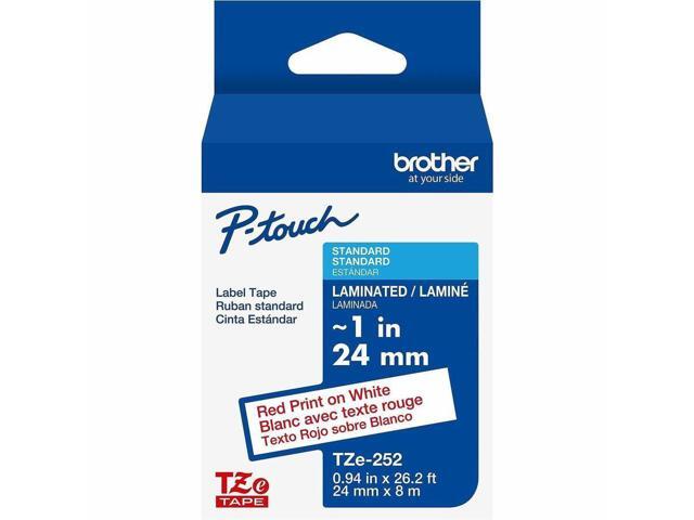 Click here for Brother Genuine P-touch TZe252 RD on WHT Label Tap... prices