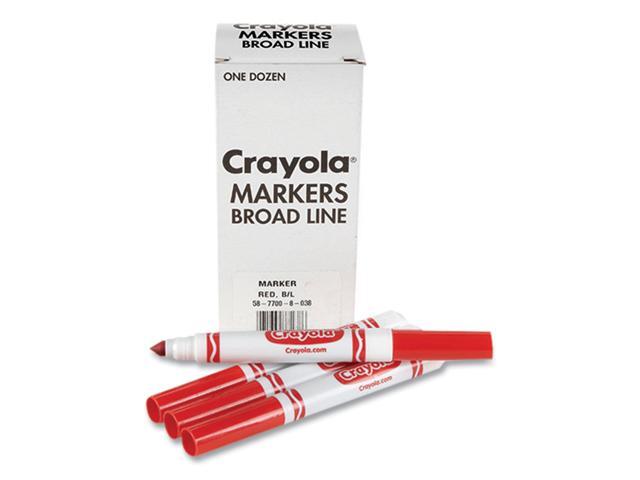 Click here for Crayola Marker Broad Tip Red 12Ct 587700038 prices