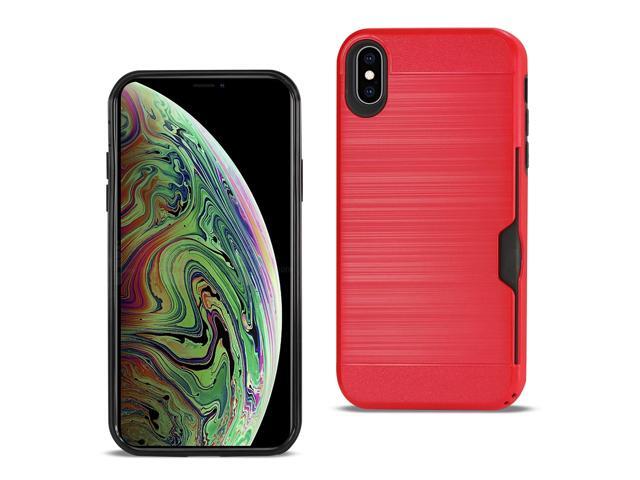 Click here for Reiko iPhone XS Max Slim Armor Hybrid Case With Ca... prices