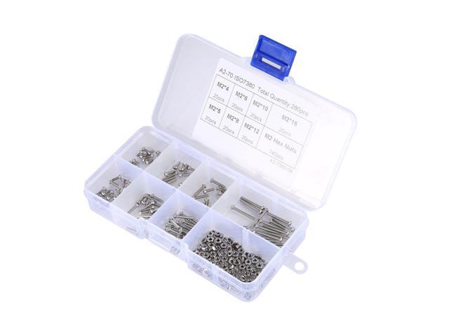 Click here for 280pcs/set M2Hex Socket Pan Head Bolt Screw Thread... prices