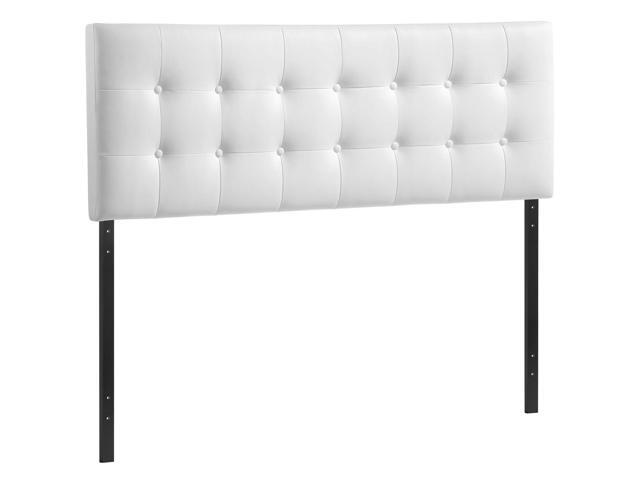 Click here for Emily King Upholstered Vinyl Headboard - White prices