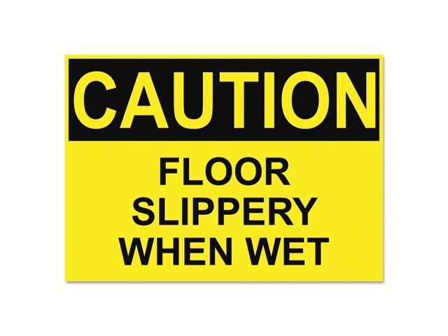 Click here for Headline Sign OSHA Safety Signs CAUTION SLIPPERY W... prices