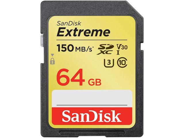 Click here for SanDisk Extreme 64 GB UHS-I SDHC SDSDXV6064GANCIN prices