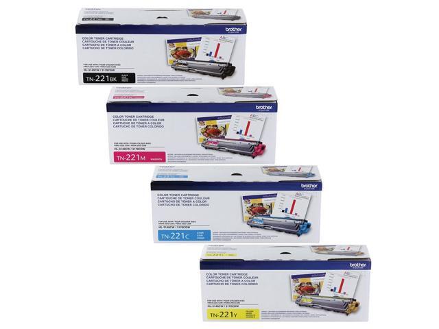 Click here for Brother TN221 (TN-221) Color (BK/C/M/Y) Toner Cart... prices