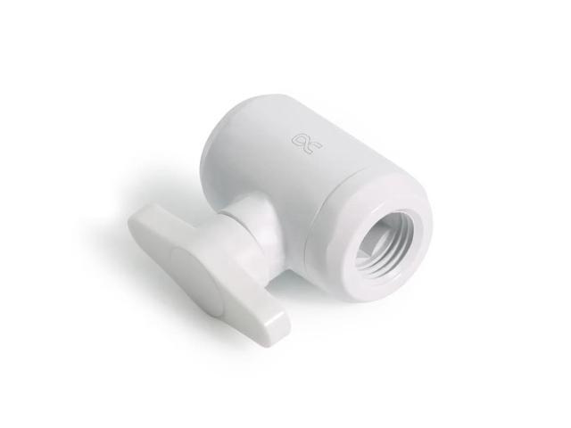 Click here for Alphacool Eiszapfen 2-Way Ball Valve G1/4 - White... prices