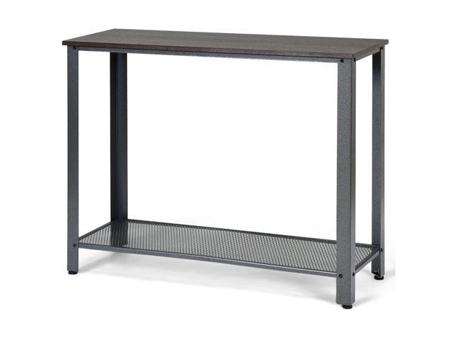 Click here for Costway Console Sofa Table W/ Storage Shelf Metal... prices