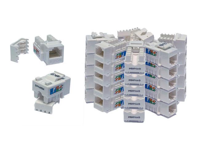 Click here for iMBAPrice White Cat5e RJ45 Punch Down Keystone Jac... prices