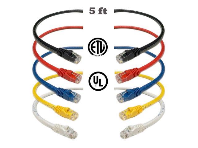 Click here for iMBAPrice Mixed Colors - 5 feet RJ45 Cat6 Snagless... prices