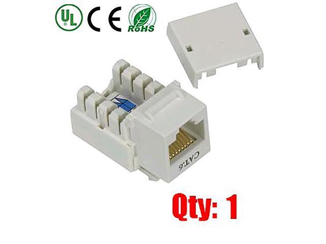 Click here for iMBAPrice (Pack of 1) White Cat6 Punch Down RJ45 K... prices