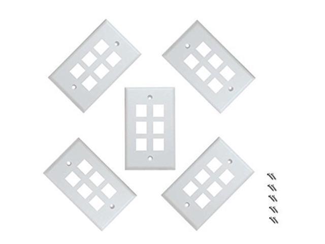 Click here for iMBAPrice 6 Port Keystone Jack Wall Plate 1-Gang -... prices