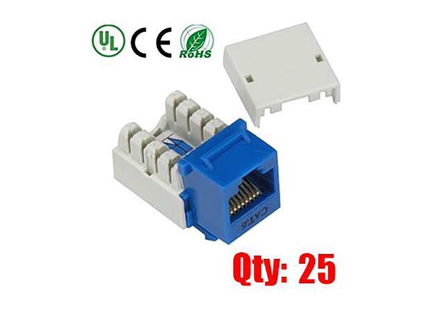 Click here for iMBAPrice (Pack of 25) Blue Cat6 Punch Down RJ45 K... prices