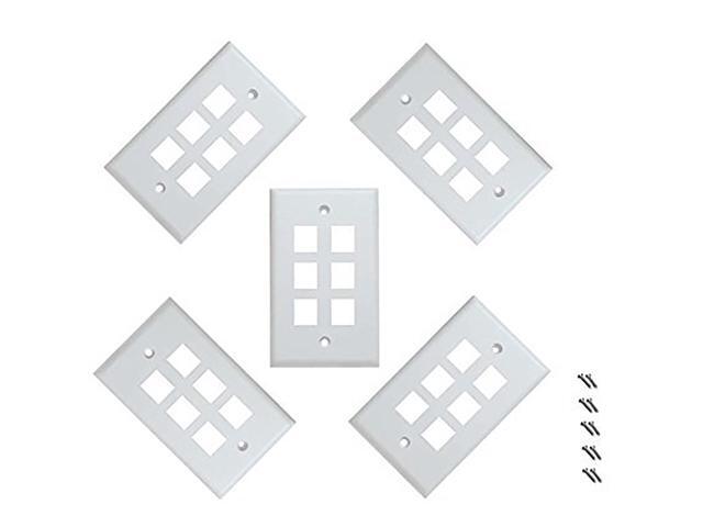 Click here for iMBAPrice 6 Port Keystone Jack Wall Plate 1-Gang -... prices