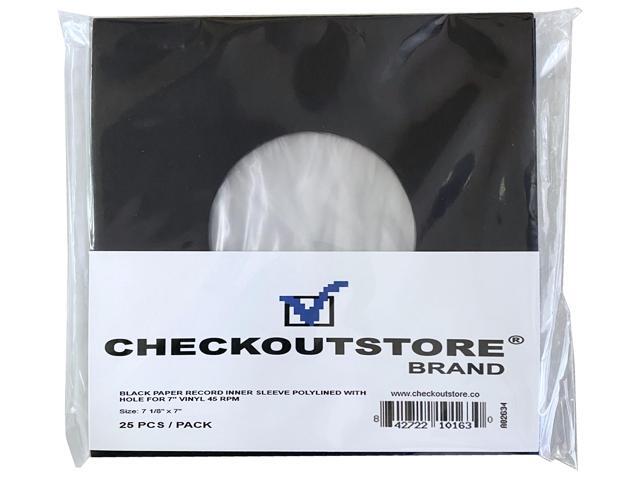 Click here for 50 CheckOutStore Black Paper Record Polylined With... prices