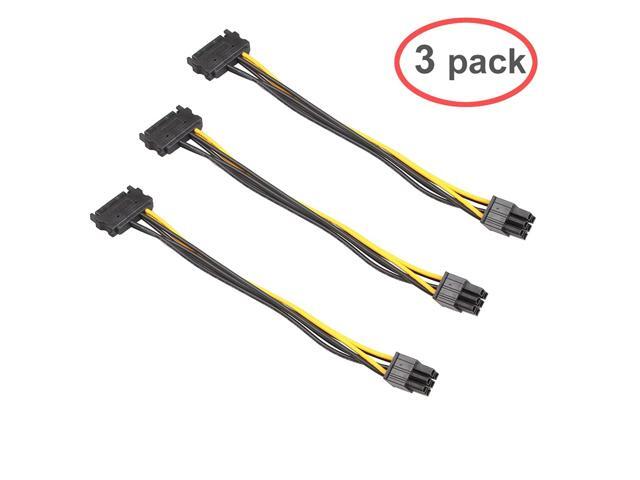 Click here for LIANSHU 3Pack 6 Pin PCI-e to SATA Power Cable - 8... prices