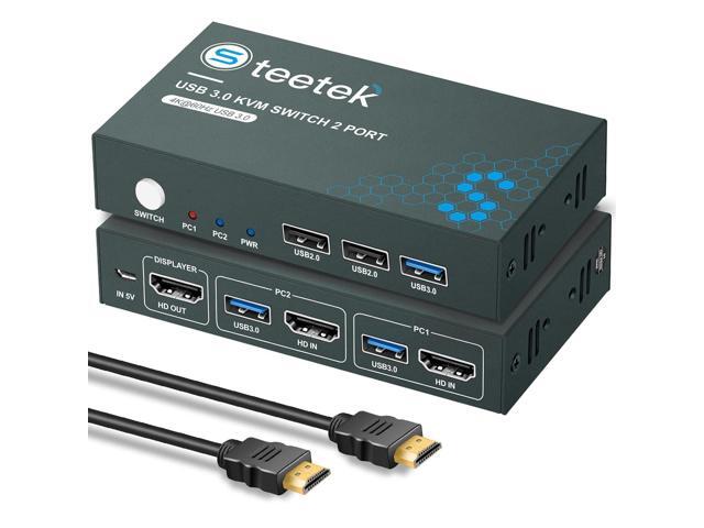 Click here for Zell Kvm Switch Usb 3.0  2 In 1 Out 4K@60Hz Kvm Sw... prices