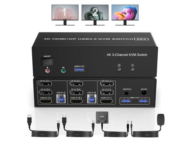 Click here for Zell Hdmi + 2 Displayport Usb 3.0 Kvm Switch Tripl... prices