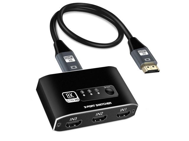 Click here for Zell Hdmi 2.1 Switch  Aluminum Alloy 8K@60Hz Hdmi... prices