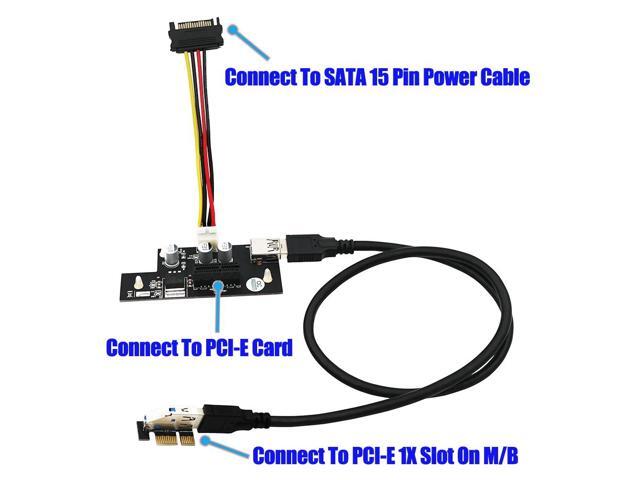 Click here for PCI e to PCIe Riser Card Extender PCI-e 1X to 1X P... prices
