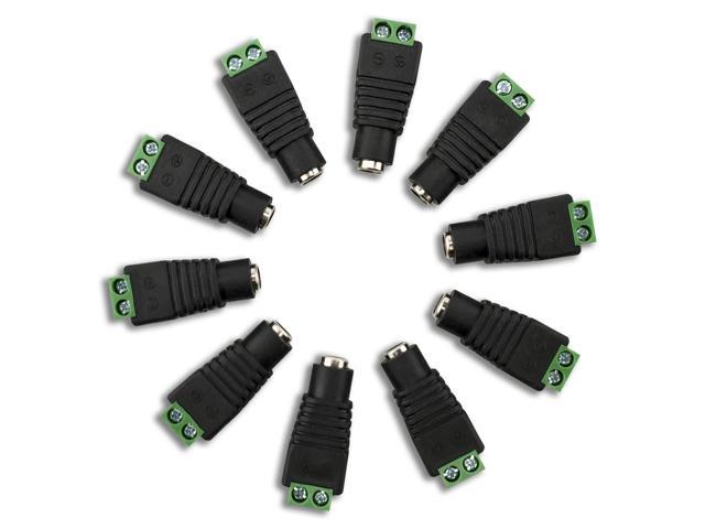 Click here for Pack of 10 Female 12V DC Power Connectors 5.5mm Ja... prices