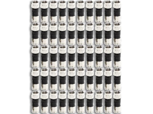 Click here for 50-Pack RG6 Quad Compression Connectors PPC EX6XLP... prices