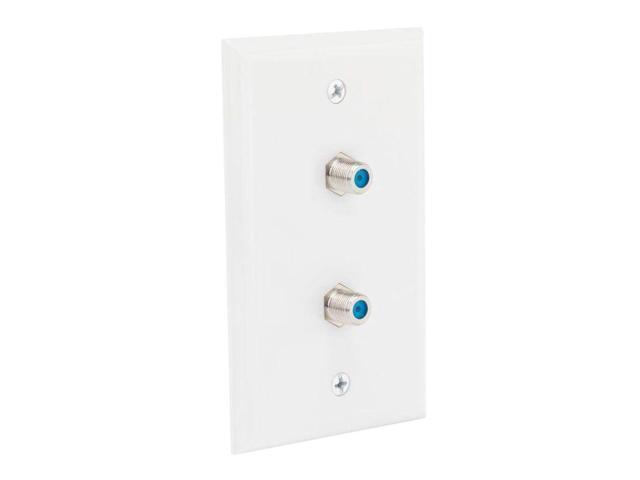 Click here for AUDIOVOX Duplex Coaxial Wall Plate  White VH128N prices