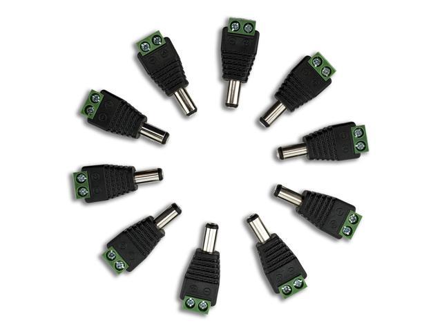 Click here for Pack of 10 Male 12V DC Power Connectors 5.5mm Jack... prices