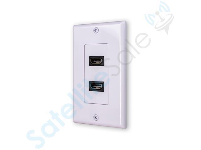Click here for SatelliteSale Universal HDMI 1.4 Dual Wall Plate F... prices