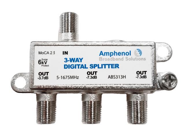 Click here for Amphenol 3-Way Digital Coaxial Splitter MoCA 2.5 A... prices