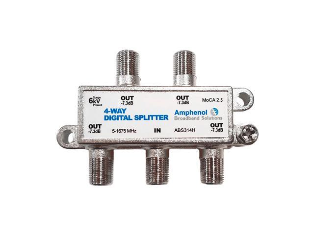 Click here for Amphenol 4-Way Digital Coaxial Splitter MoCA 2.5 A... prices