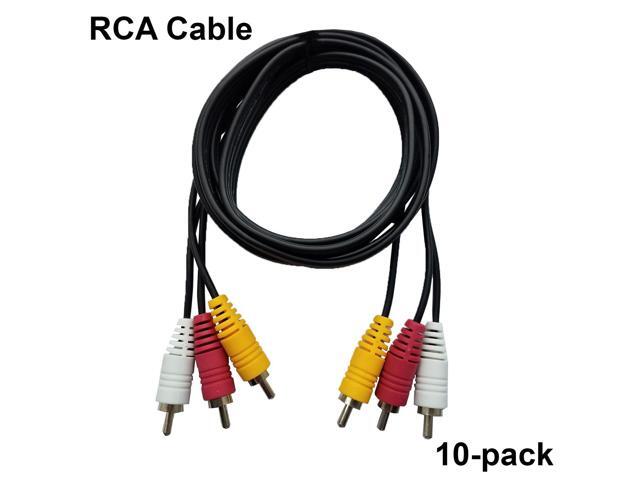 Click here for Lot of 10 (TEN) 6 FT Premium 3 RCA Composite Male... prices