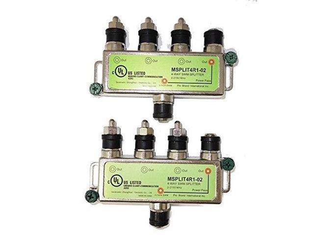 Click here for Directv SWM Approved 4-Way Splitter (2-Pack) prices