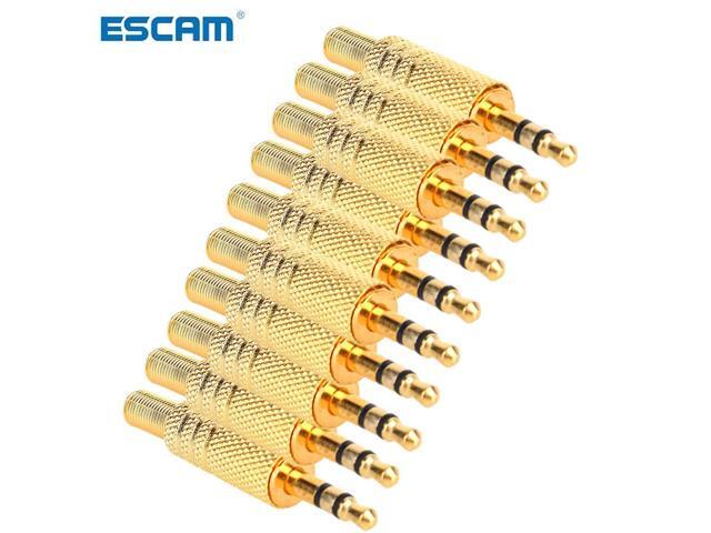 Click here for ESCAM 10Pcs/lot 3.5mm 1/8 Stereo Male Audio TRS Go... prices