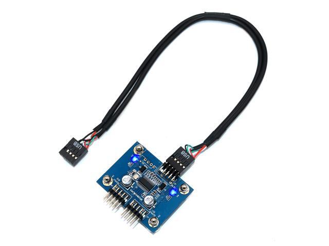 Click here for Misskit Motherboard USB 2.0 9pin Header 1 to 2 Ext... prices