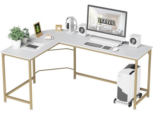 Click here for Teraves Reversible L Shaped Desk White - 57.9 Corn... prices