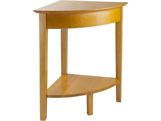 Click here for Winsome Wood Corner Desk with Shelf  Honey  20 inc... prices