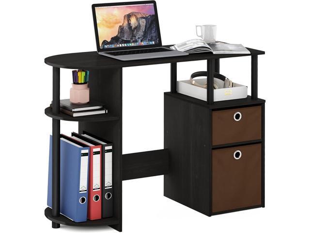 Click here for FURINNO Jaya Computer Study Desk with Bin  Brown prices
