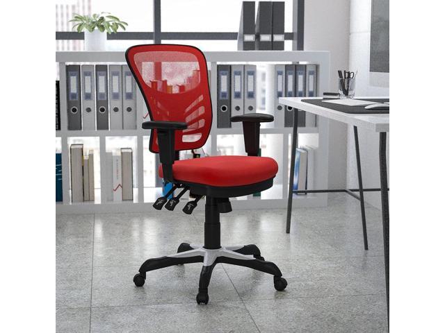 Click here for EMMA + OLIVER Mid-Back Red Mesh Multifunction Exec... prices