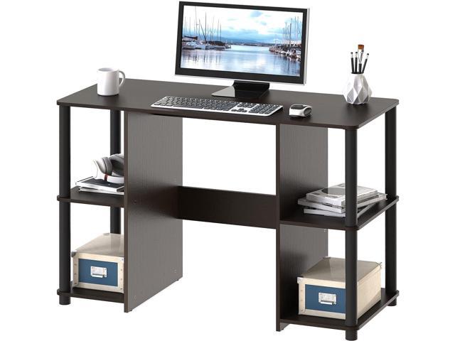 Click here for SHW Home Office Wood Desk with Double Sided Shelve... prices