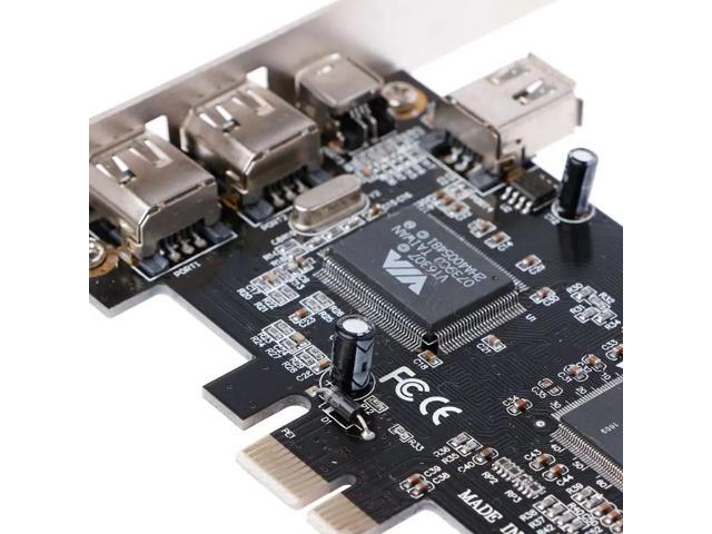 Click here for PCI-e 1X IEEE 1394A 4 Port(3+1) Firewire Card Adap... prices