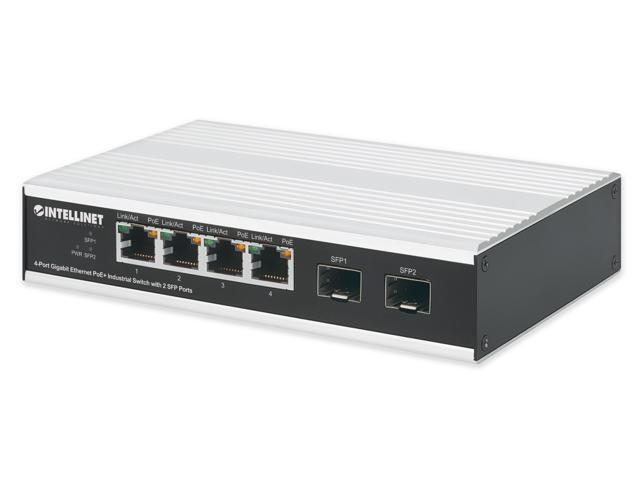 Click here for Intellinet Industrial 4-Port Gigabit Ethernet PoE+... prices