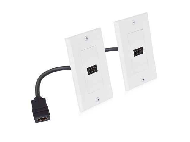 Click here for Cable Matters 2-Pack 1-Port HDMI Wall Plate in Whi... prices