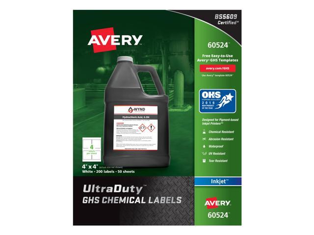 Click here for Avery Chem Label  4W x 4H  200 Labels  PK200 White... prices