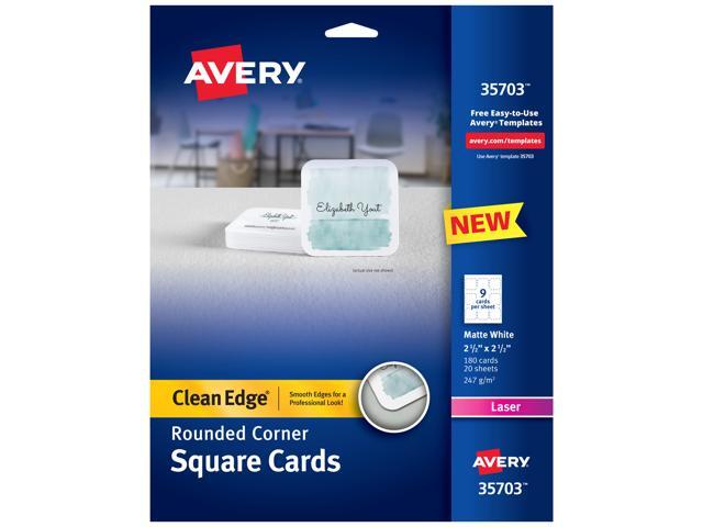 Click here for Avery Square Cards w/Rounded Edges  2.5x2.5  90 lb... prices