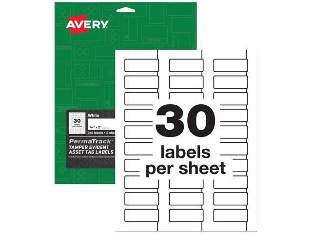 Click here for Avery PermaTrack Tamper-Evident Asset Tag Labels... prices