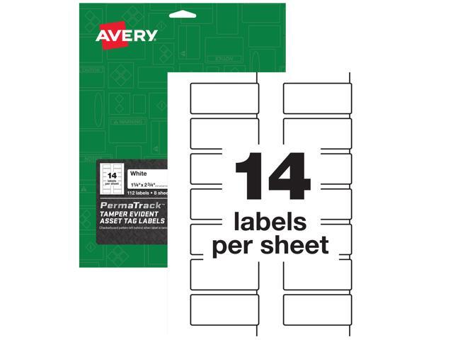 Click here for Avery PermaTrack Tamper-Evident Asset Tag Labels... prices